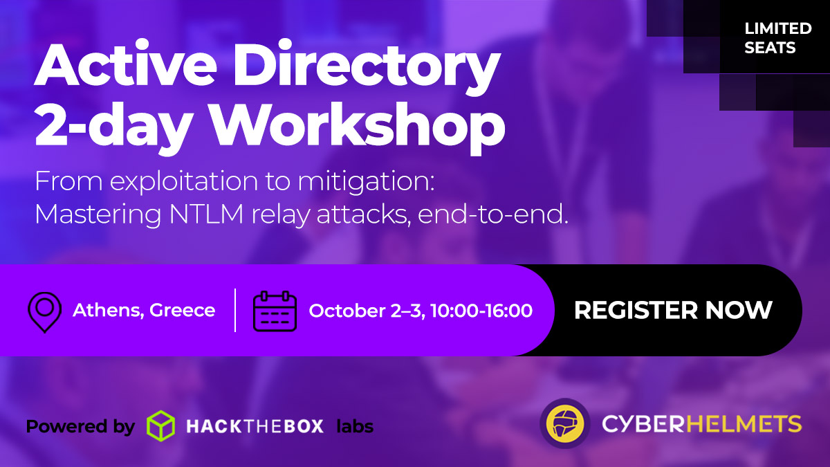 Active Directory NTLM Relay Workshop – Cyber Helmets Training - Cyber Helmets